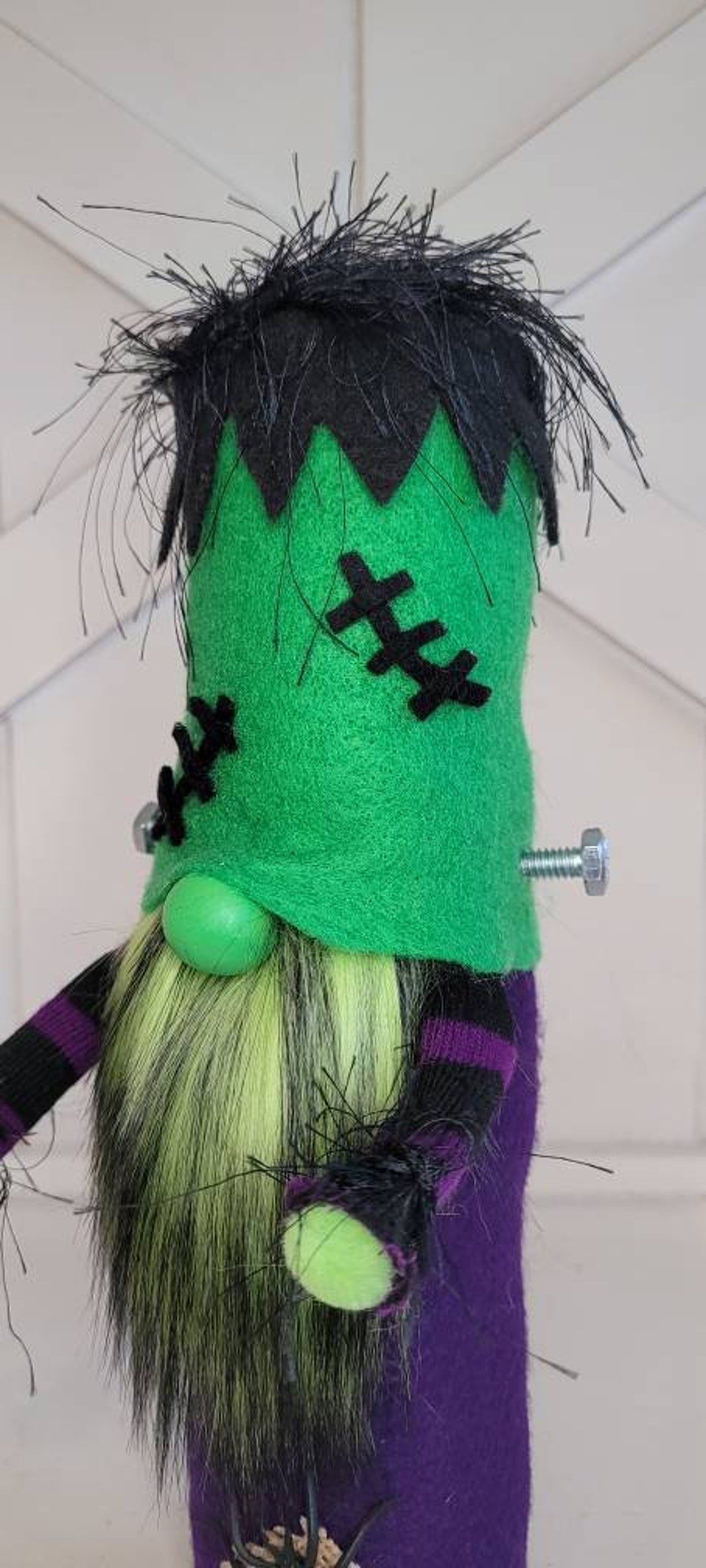 Frankenstein Gnome Halloween Gnome Fall Gnome Black and - Etsy