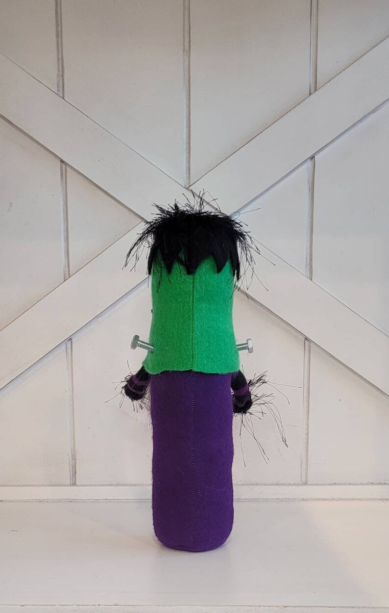 Frankenstein Gnome, Halloween Gnome, Fall Gnome, Black and Purple Gnome ...