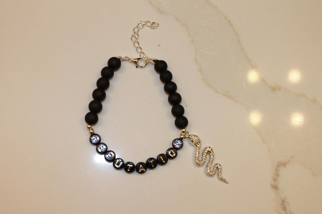 Rep Matte Black With Gold and Silver Snake Charm Friendship Bracelets ...