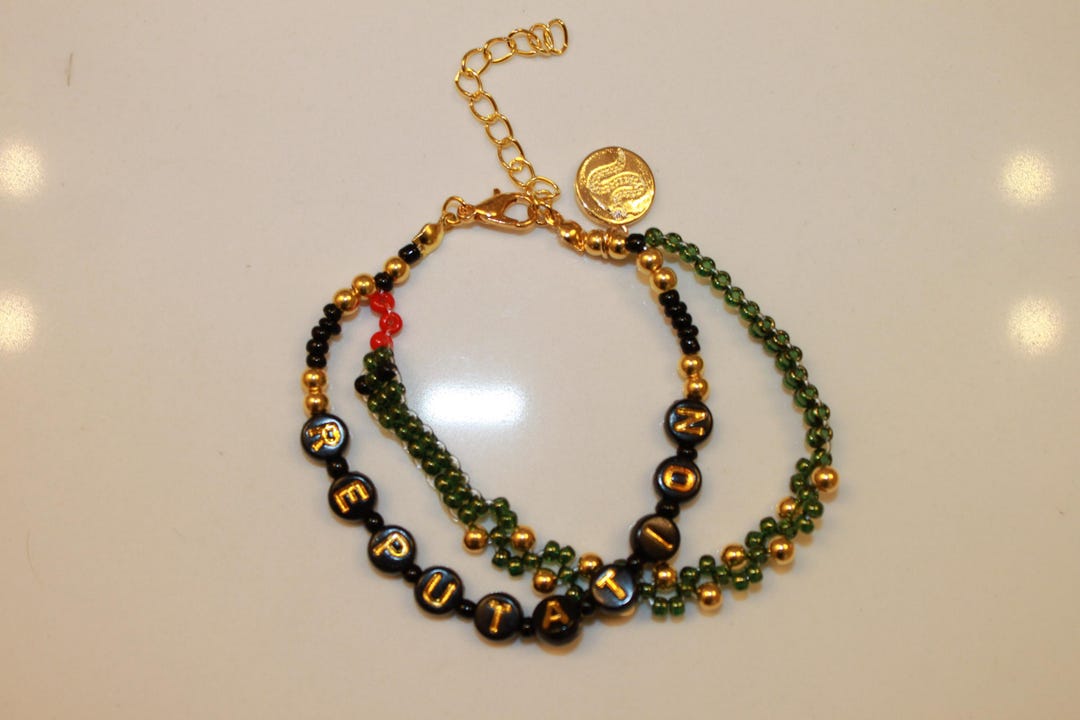 Rep Snake 14k Gold or Silver With CZ Stone Charm Friendship Bracelets ...