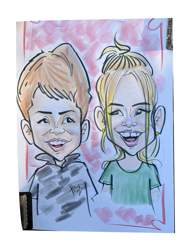 Caricature Full Color Cartoon - Etsy