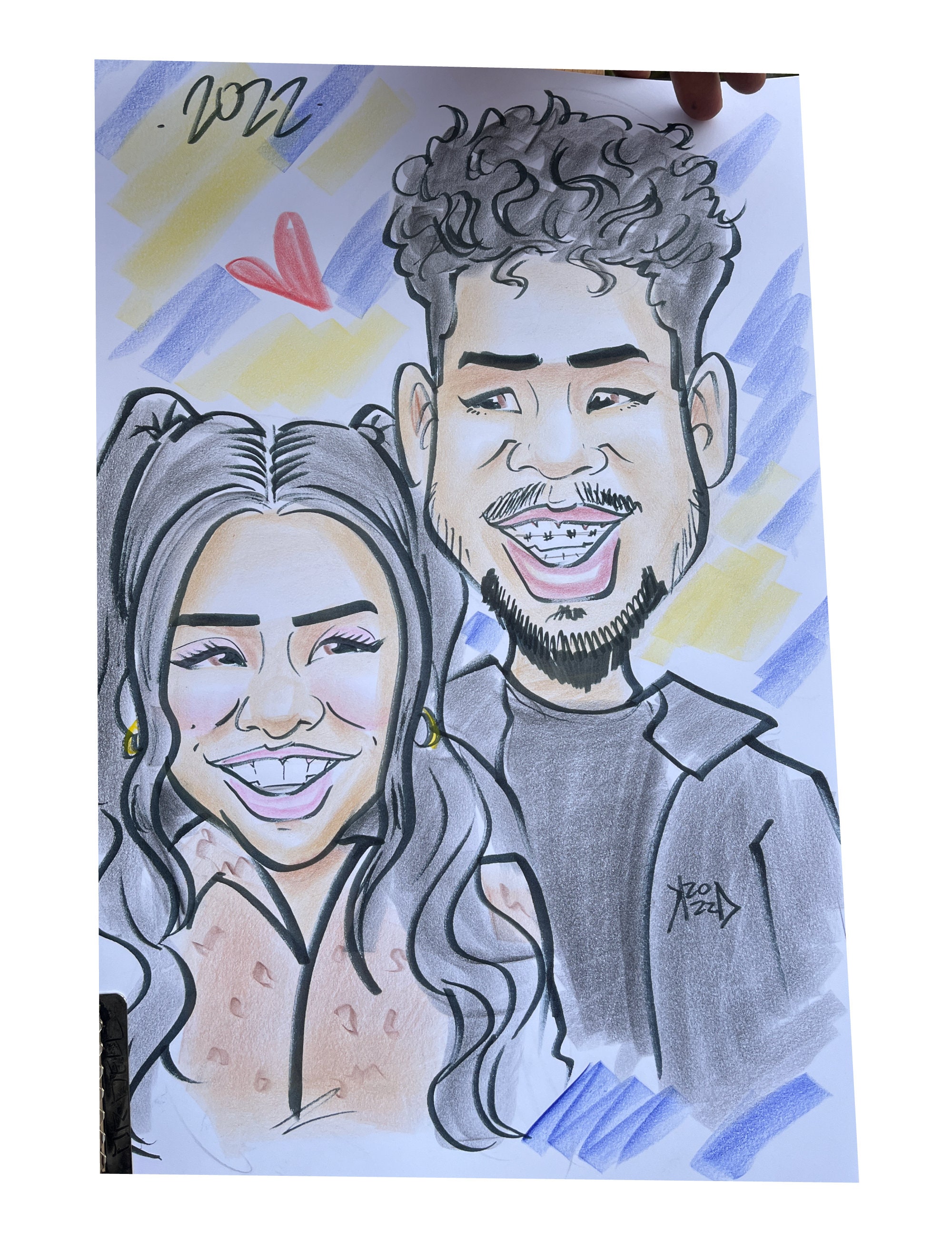 Caricature Full Color Cartoon - Etsy