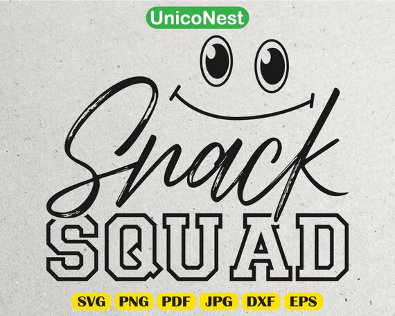vector silhouette eps Snack Squad svg dxf cutfile cut jpg png print ...