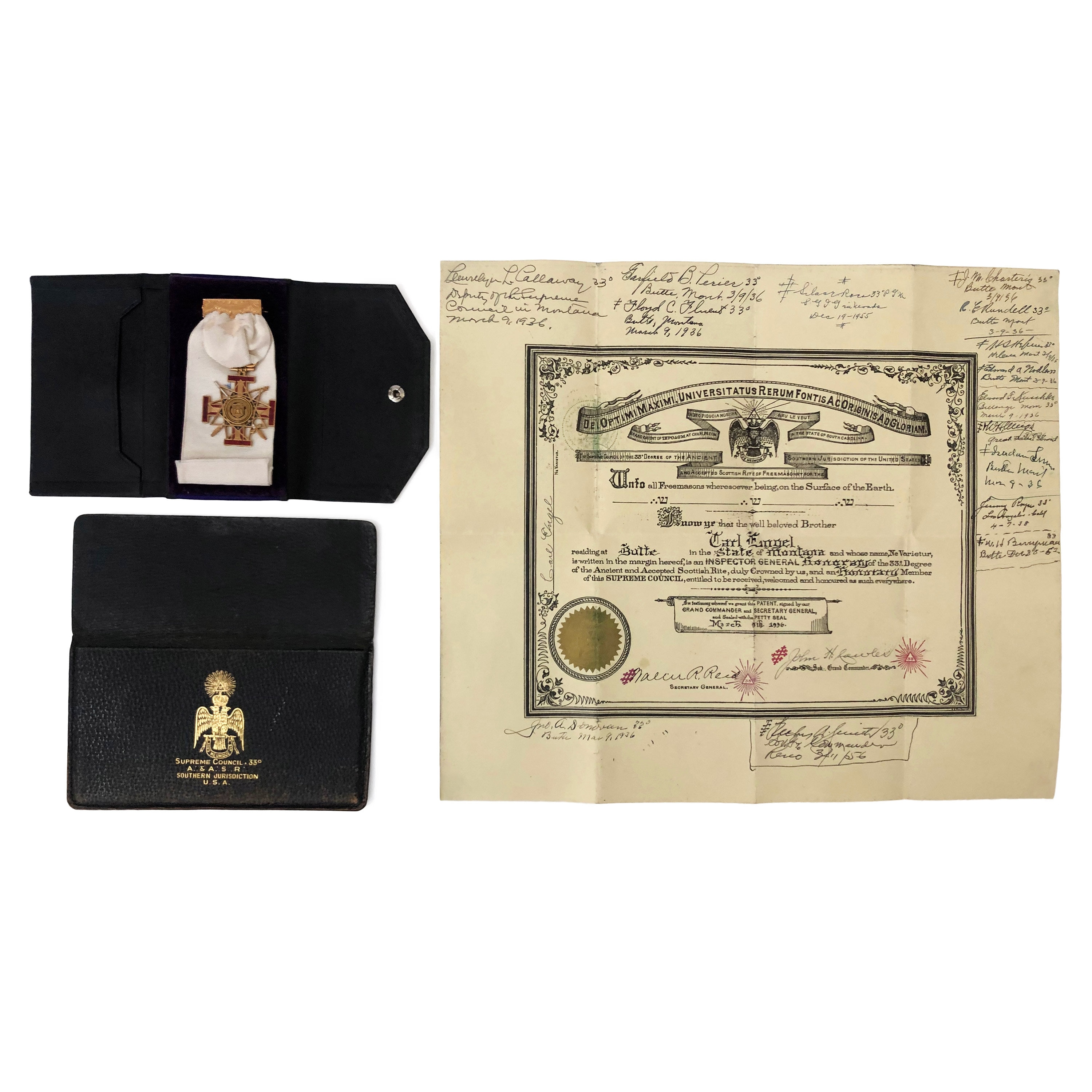 Massive Historical Masonic Treasure Trove - Freemason Collection of 32 ...