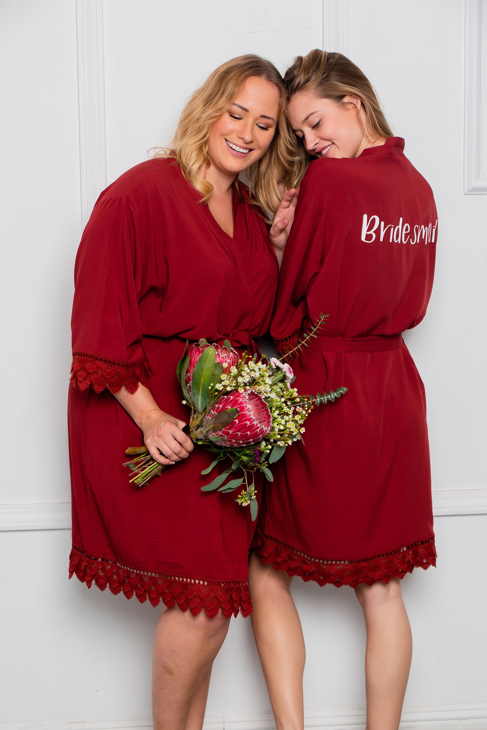 Plus Size Bridal Bridesmaid Robes Bridesmaid Gifts Wedding - Etsy