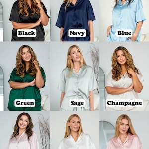 Plus Size 2xl 3xl 4xl Bridesmaid Bridal Pajamas, Getting Ready Pajamas ...