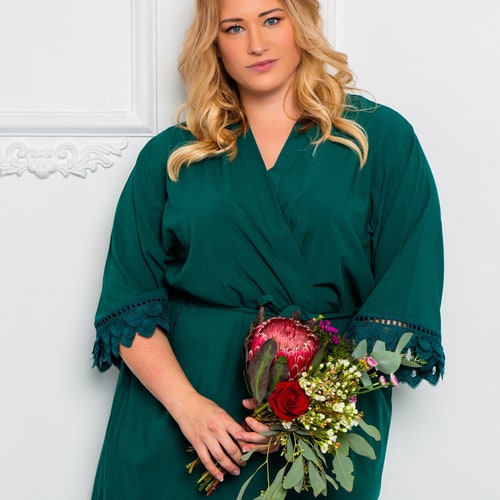Plus Size Bridal Bridesmaid Robes Bridesmaid Gifts Wedding - Etsy