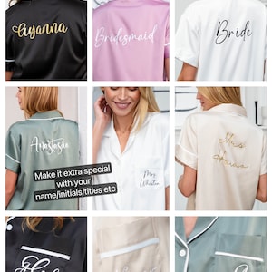 Plus Size 2xl 3xl 4xl Bridesmaid Bridal Pajamas, Getting Ready Pajamas ...