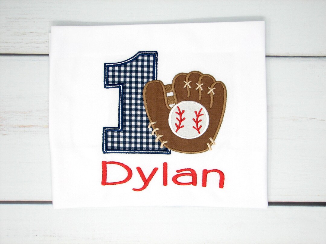 Embroidered Baseball Birthday Shirt: Personalized Sports Tee - Etsy