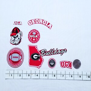 University of Georgia Bulldogs New Logo Design NCAA Cotton Fabric Iron ...