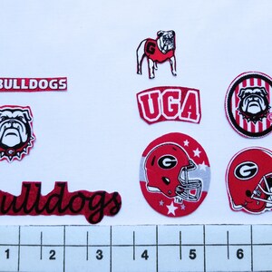 University of Georgia Bulldogs New Logo Design NCAA Cotton Fabric Iron ...