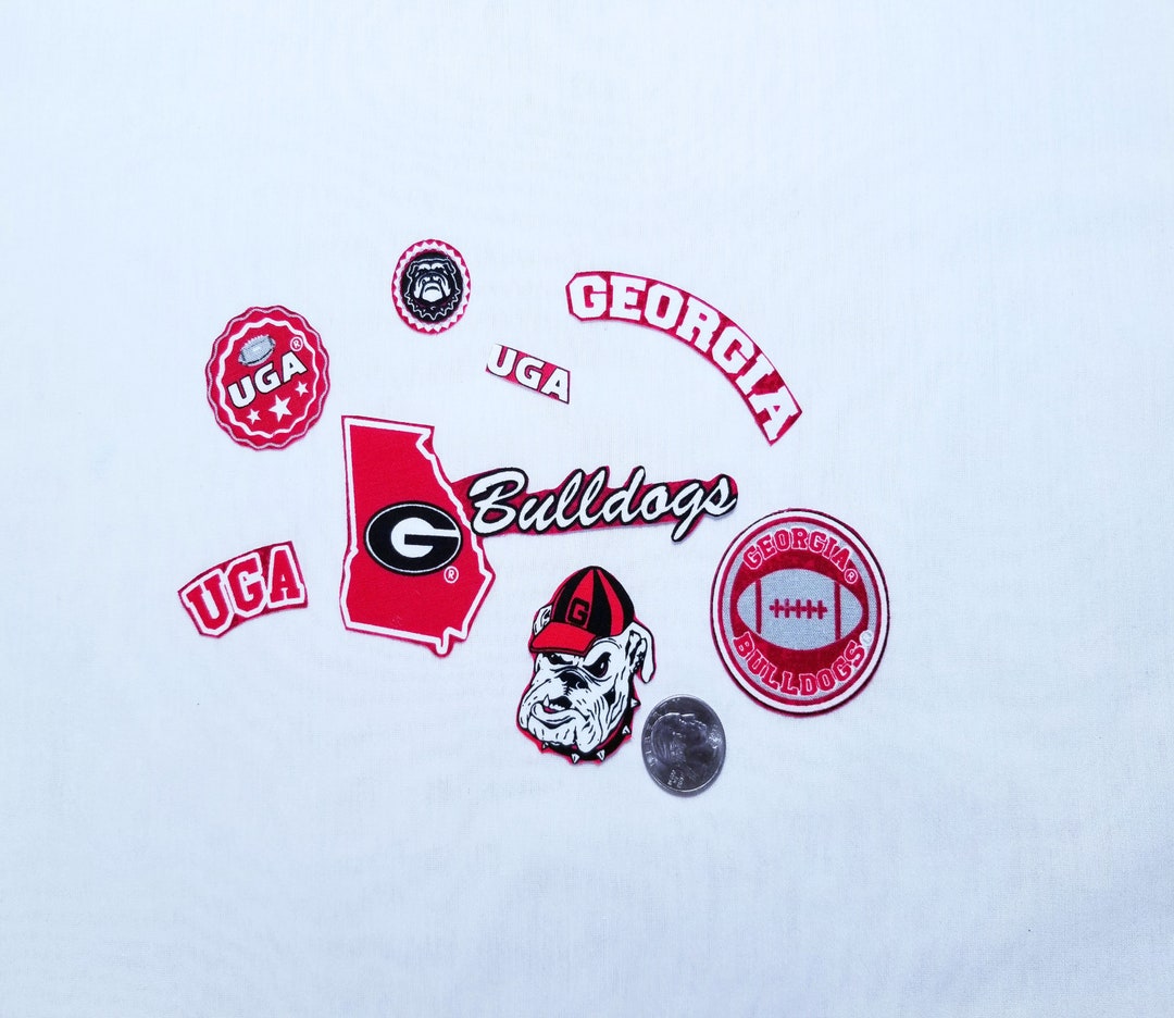 University of Georgia Bulldogs New Logo Design NCAA Cotton Fabric Iron ...