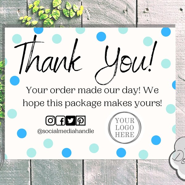 Polka Dot Thank You - Etsy
