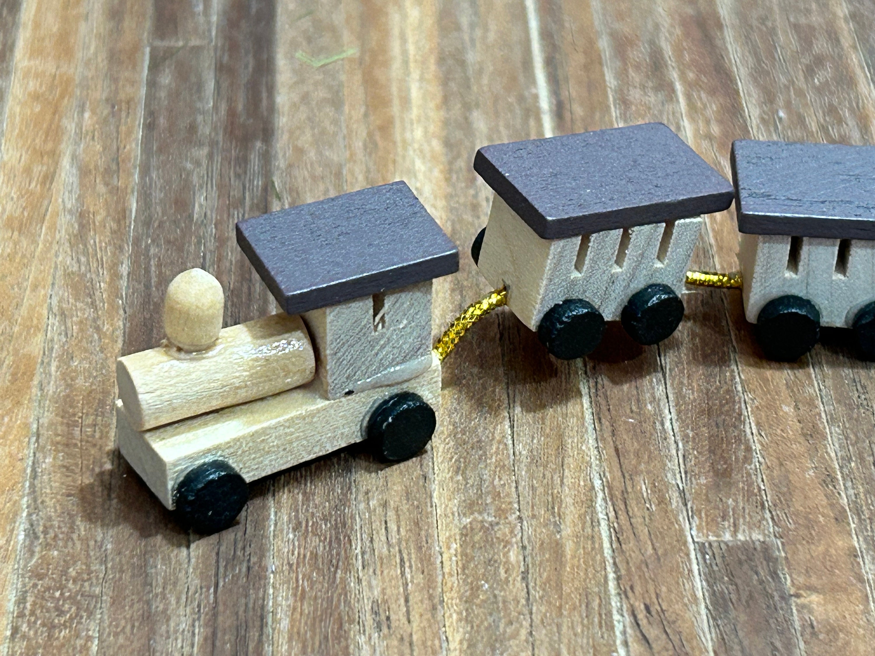 Beautiful Little Vintage Wooden Trains, Set of 4 Pieces. Ideal for ...