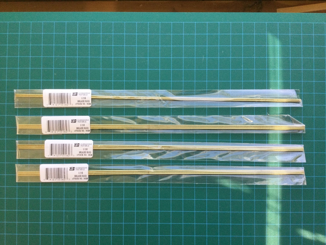 Solid Round Brass Rod. 1/16. Vintage Item. K&S™ 8162-1/16 OD X 12 Long ...