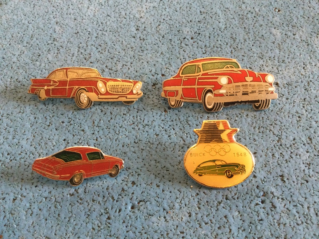 Chrysler, Chevrolet, Plymouth, Buick 48 Hat Pin Lapel Pins. Vintage ...