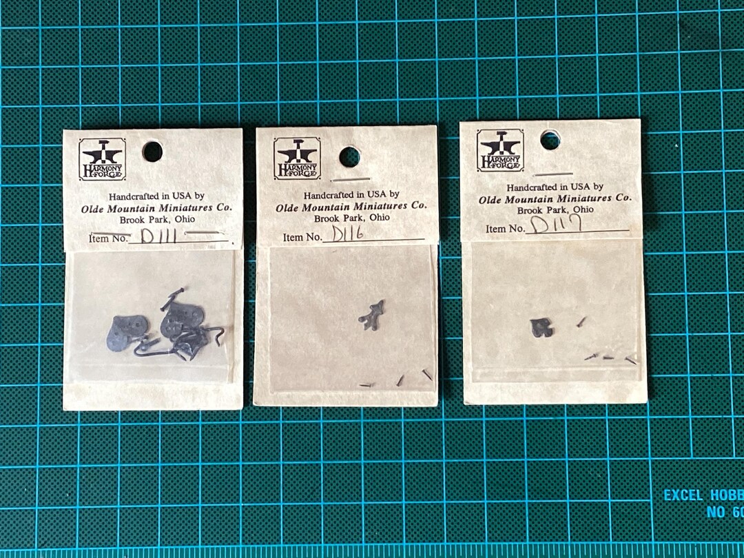 Museum-quality Miniature 1/12 Hardware. Made by Olde Mountain ...