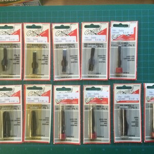 Replacement Carving Gouges. Vintage Item for Hobby. Excel Tools. 20310, 20320, 20330, 20340 ...