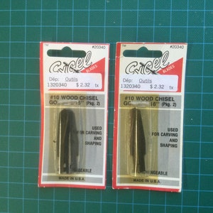 Replacement Carving Gouges. Vintage Item for Hobby. Excel Tools. 20310, 20320, 20330, 20340 ...