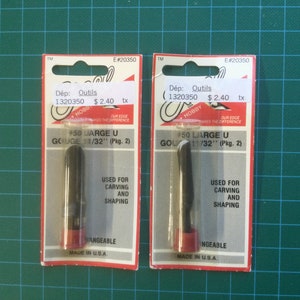 Replacement Carving Gouges. Vintage Item for Hobby. Excel Tools. 20310, 20320, 20330, 20340 ...