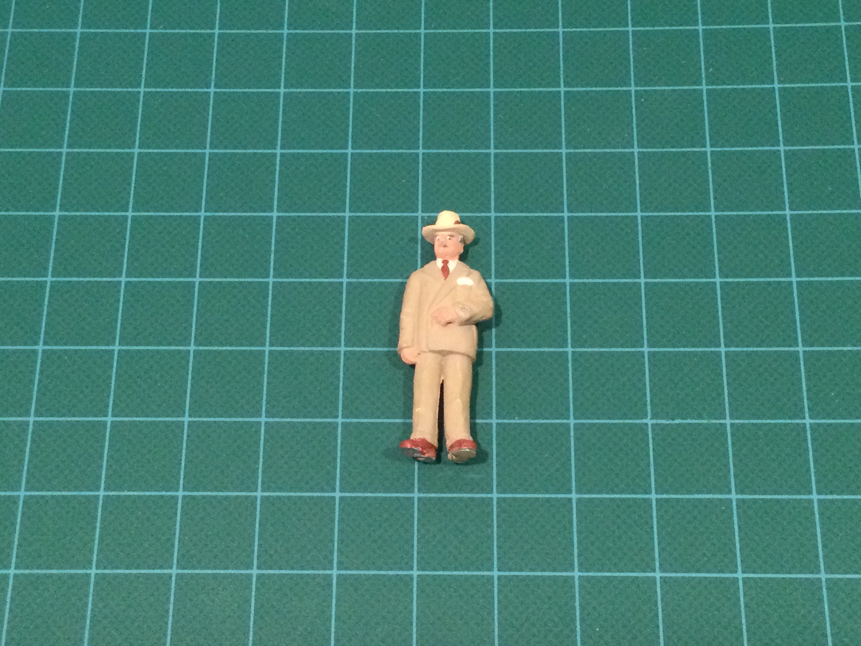 Hand Painted O&O27 Scale Figures and Bicycle Vintage Item. - Etsy