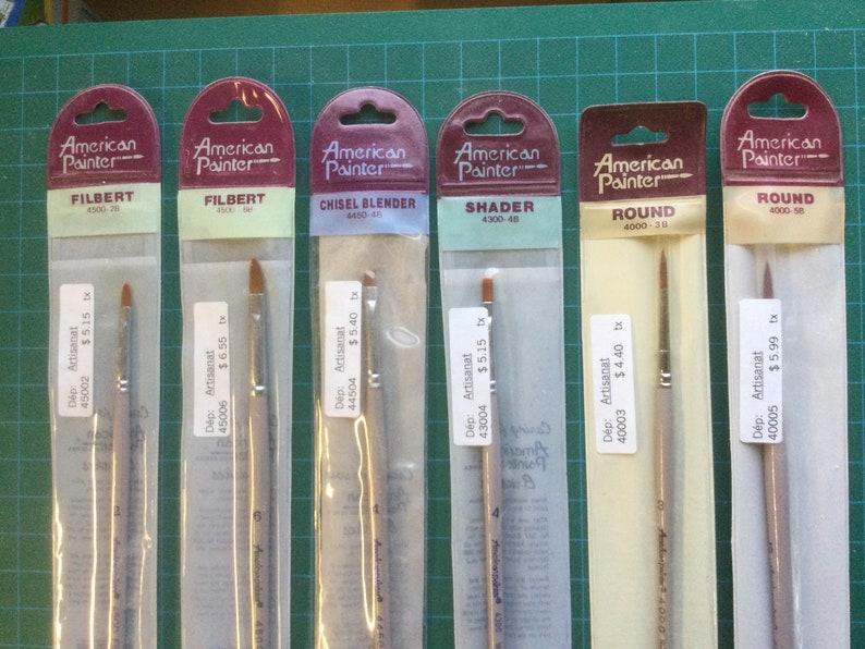 Loew Cornell American Painter Brushes - 4000 Series. Vintage Item for ...