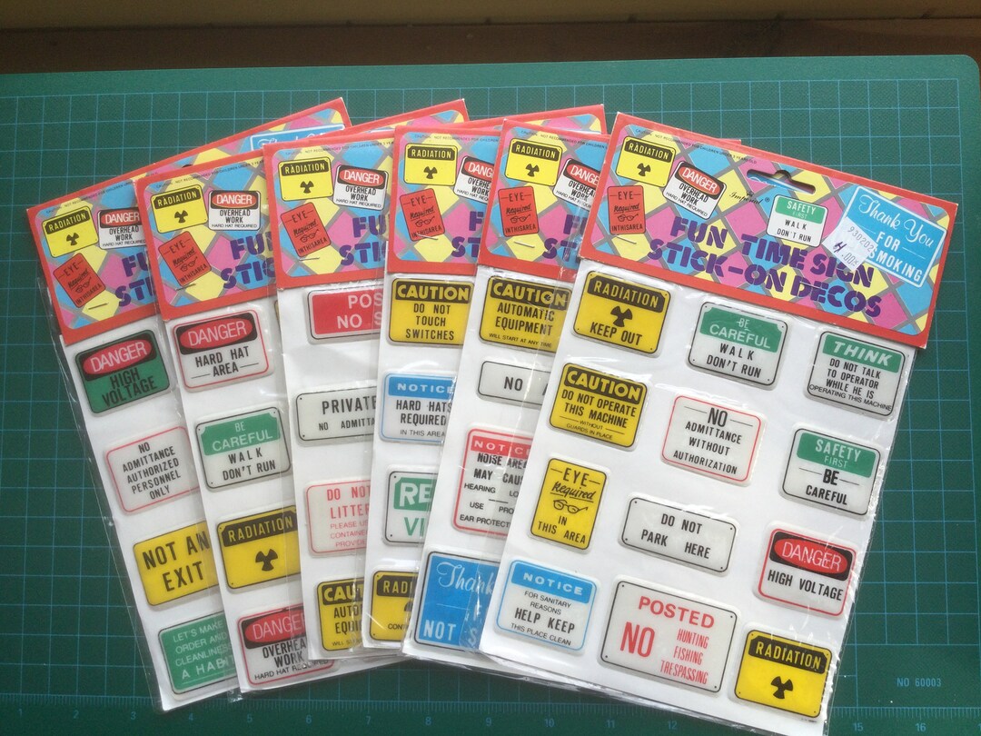 Fun Time Sign. Stick-on Decos. 1980s. Vintage Items. Imperial Toy ...