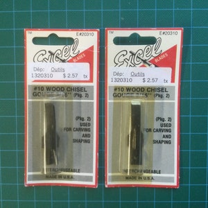Replacement Carving Gouges. Vintage Item for Hobby. Excel Tools. 20310, 20320, 20330, 20340 ...