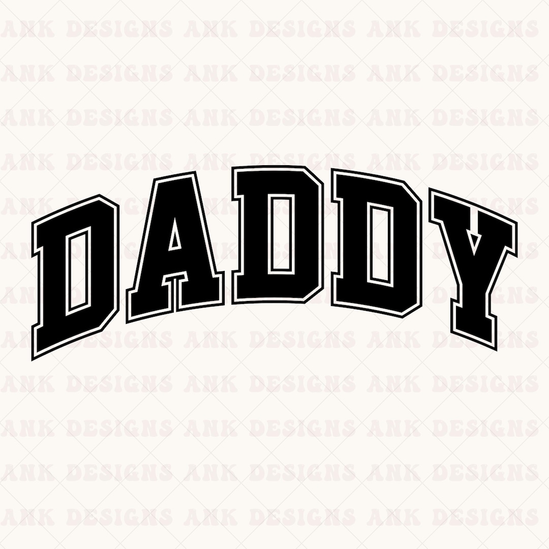 Daddy SVG: Retro Varsity Design (digital Download) - Etsy