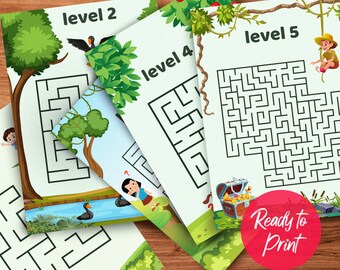 Printable Mazes for Adults - Etsy