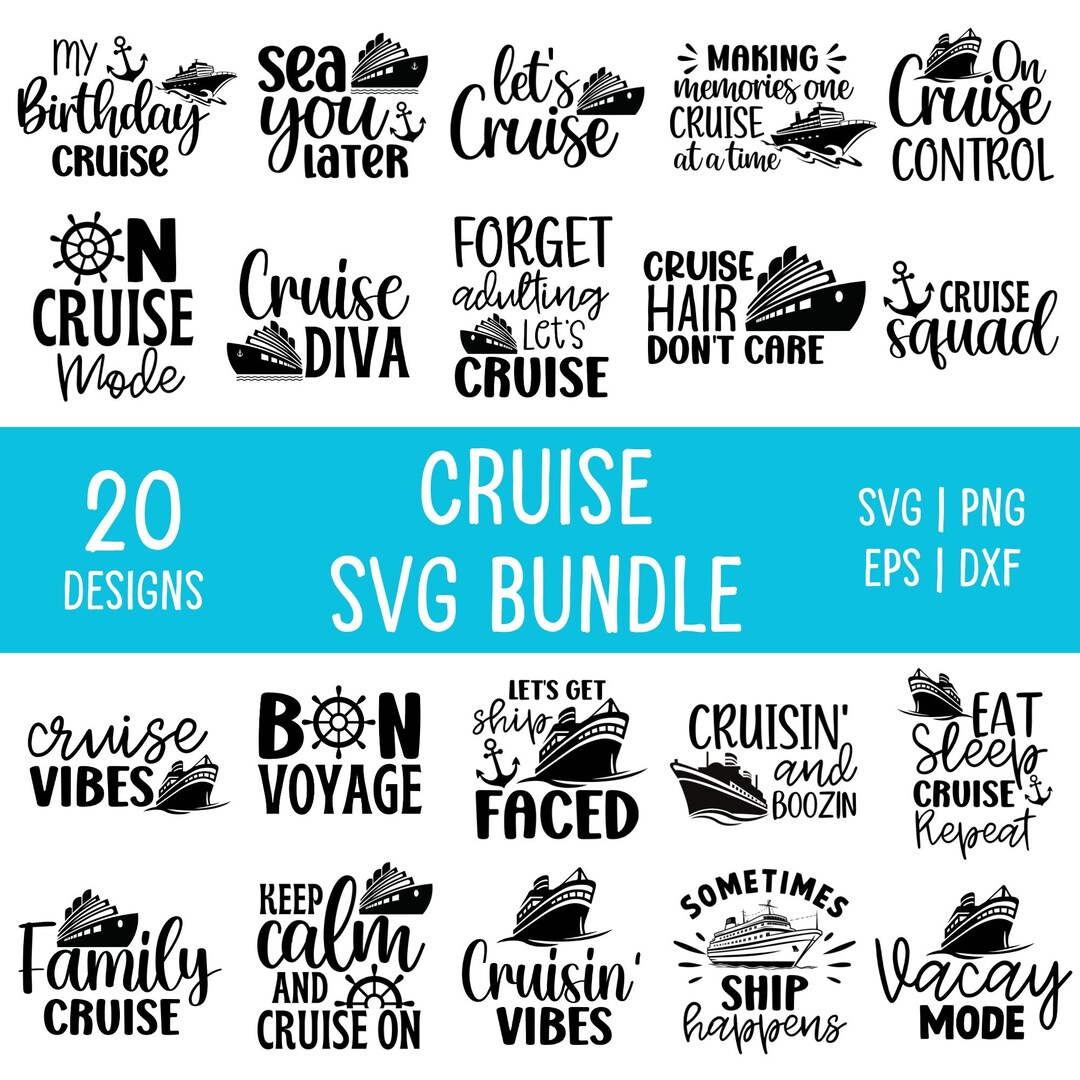 Cruise SVG Bundle: 20 Family Trip Designs (digital Download) - Etsy