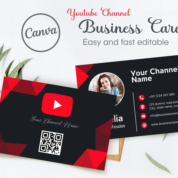 Youtuber Business Cards - Etsy