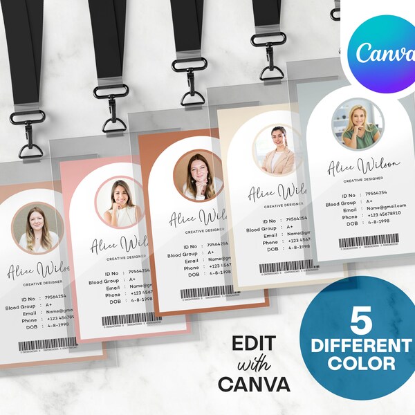 Badge Buddy Template - Etsy