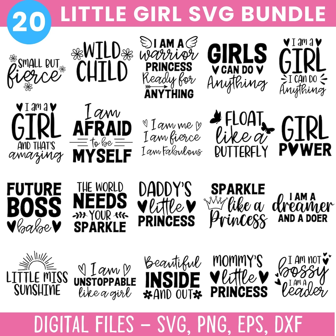 Little Girl SVG Bundle: 20 Vacation Designs (digital Download) - Etsy