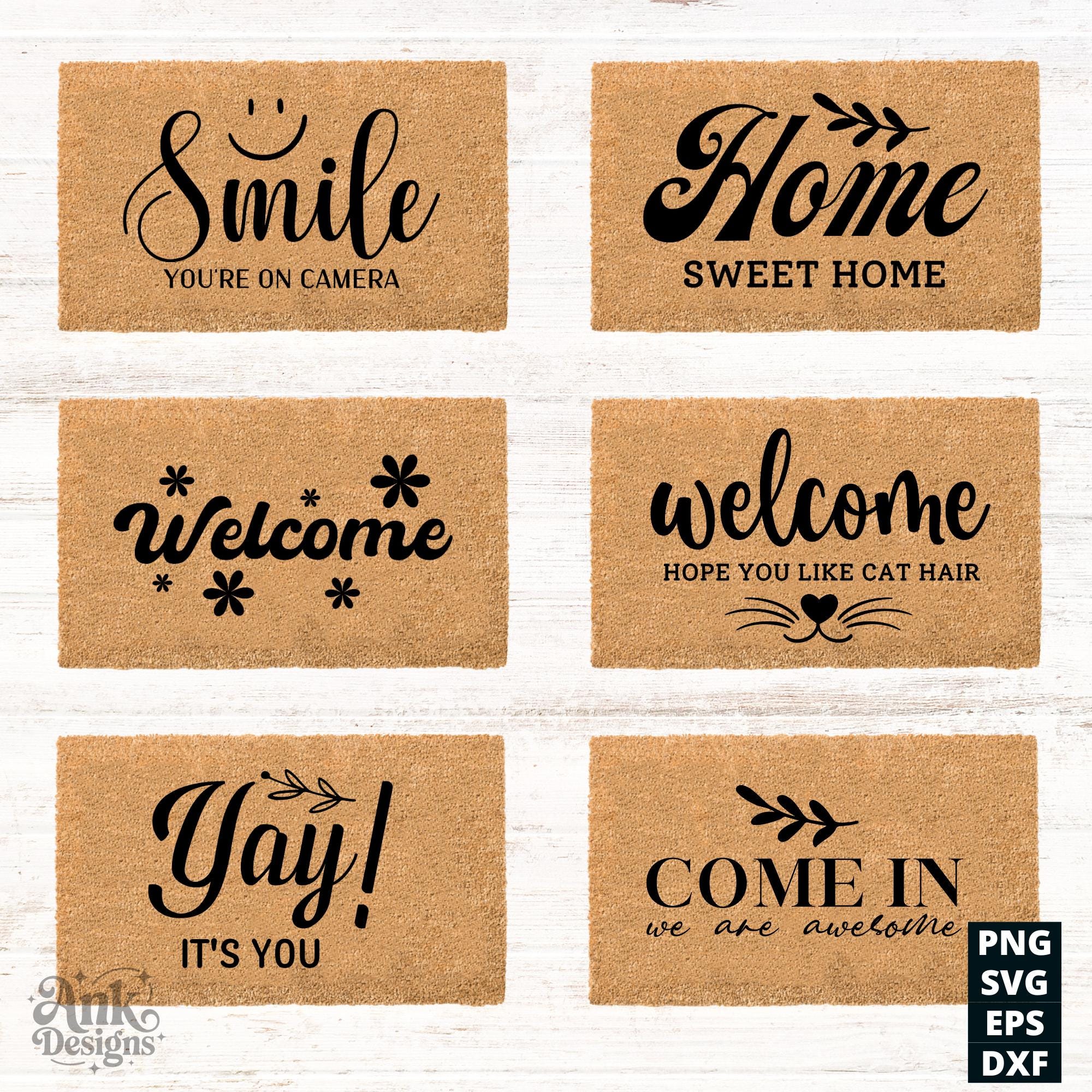Doormat SVG Bundle: 51 Welcome Mat Designs (digital Download) - Etsy