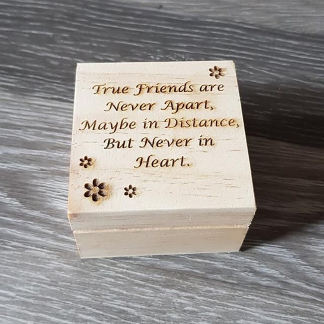 Best Friend, Besties, BFF, Wooden Box, Lockdown Gift, Keepsake, Friend ...