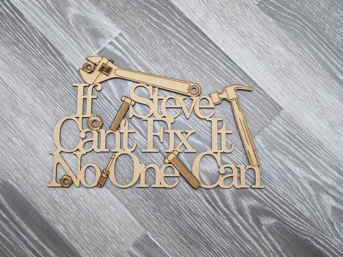Cant Fix It Gift Diy Signtools Plaquegift for Him - Etsy UK