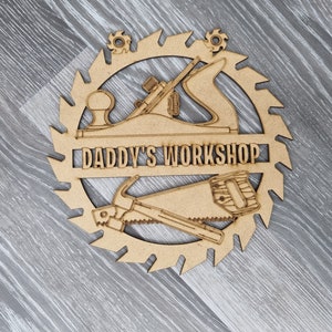 Personalised Workshop DIY Sign,tools Plaque,gift for Him, Present,gift ...