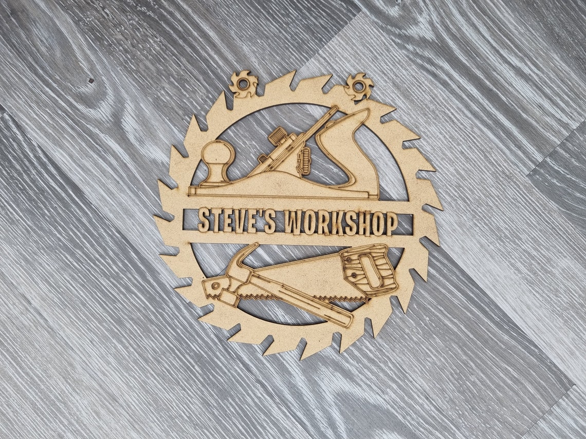 Personalised Workshop DIY Signtools Plaquegift for Him - Etsy