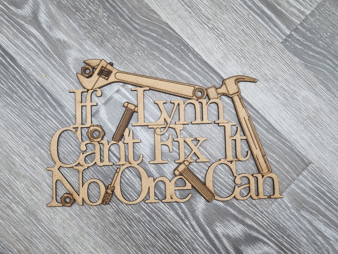 Cant Fix It Gift, Diy Sign,tools Plaque,gift for Her, Personalised ...