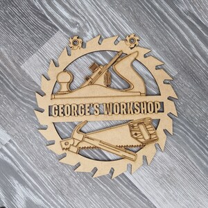 Personalised Workshop DIY Sign,tools Plaque,gift for Him, Present,gift ...