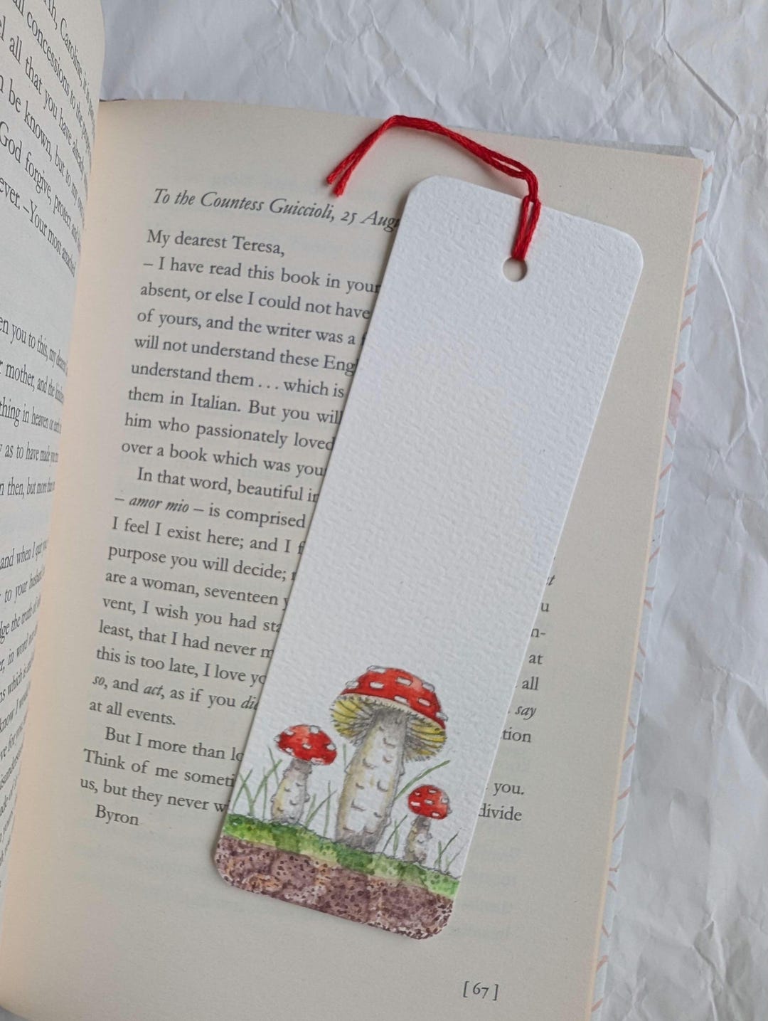 Fungi Toadstool Forest Scene Art, Hand Painted Watercolour Card ...