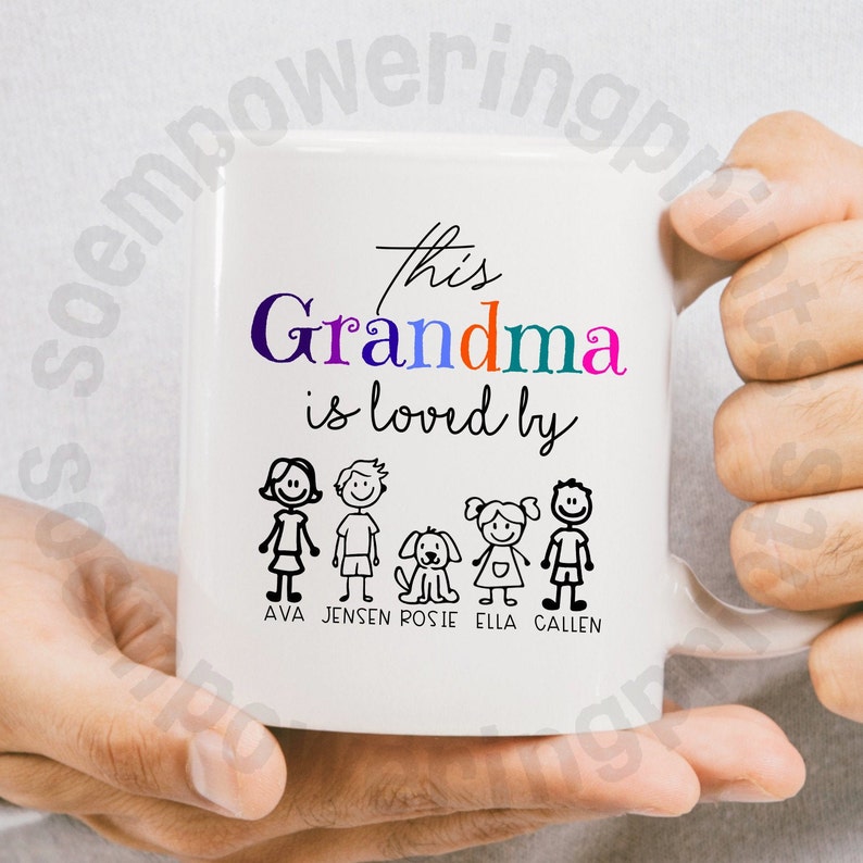 Personalized Grandma Mug, Custom Mother's Day Gift - Etsy