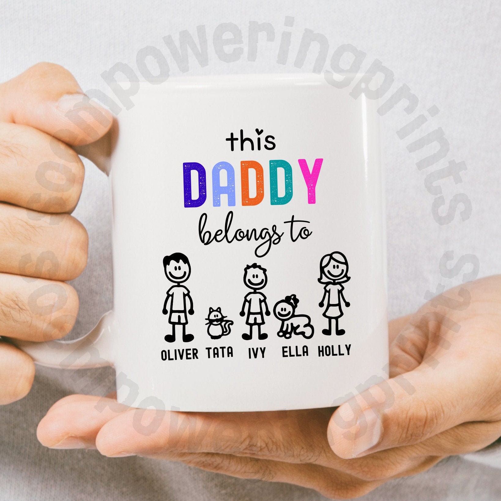 Personalised Dad Mug Custom Mug for Dad Father's Day Gift | Etsy