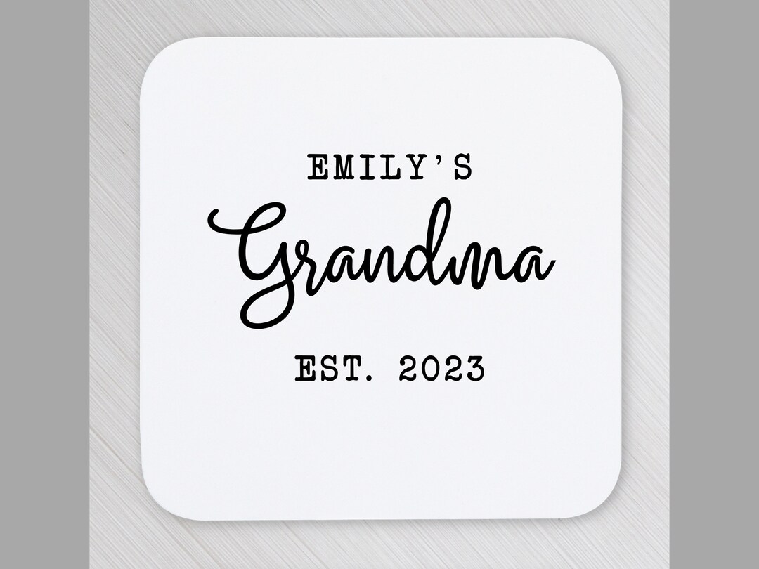 Grandma Coaster Mothers Day Gifts Coaster Personalised Gift for Granny ...