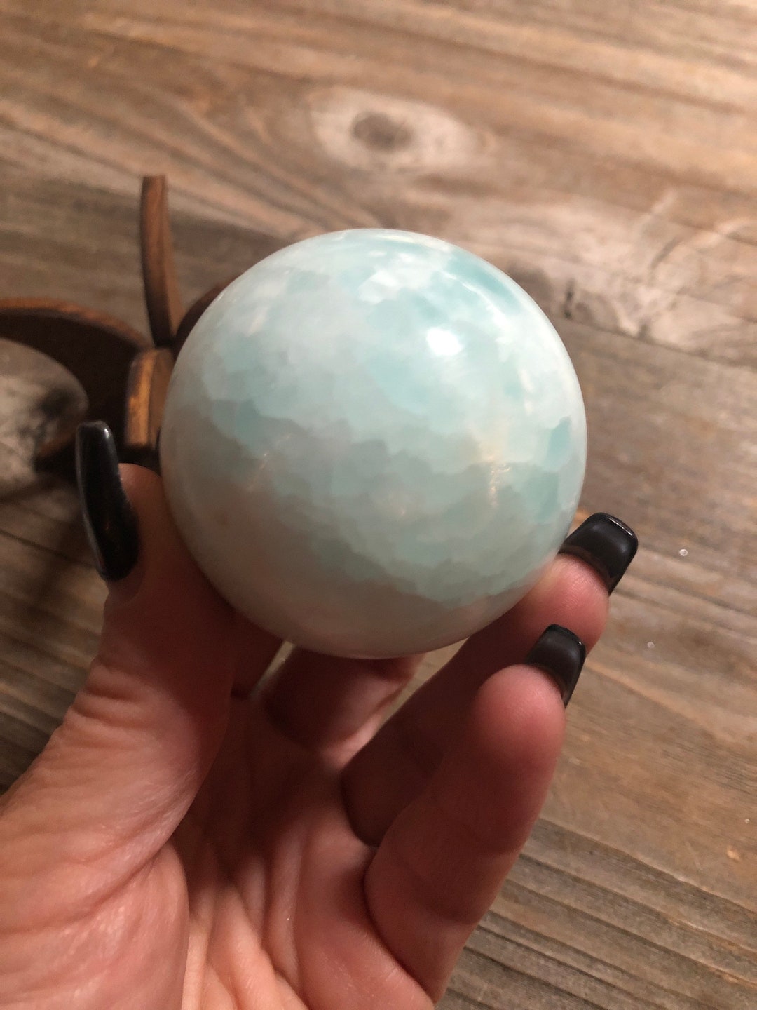 Afghanistan Rare Aqua Caribbean Calcite Sphere 57.15mm - Etsy