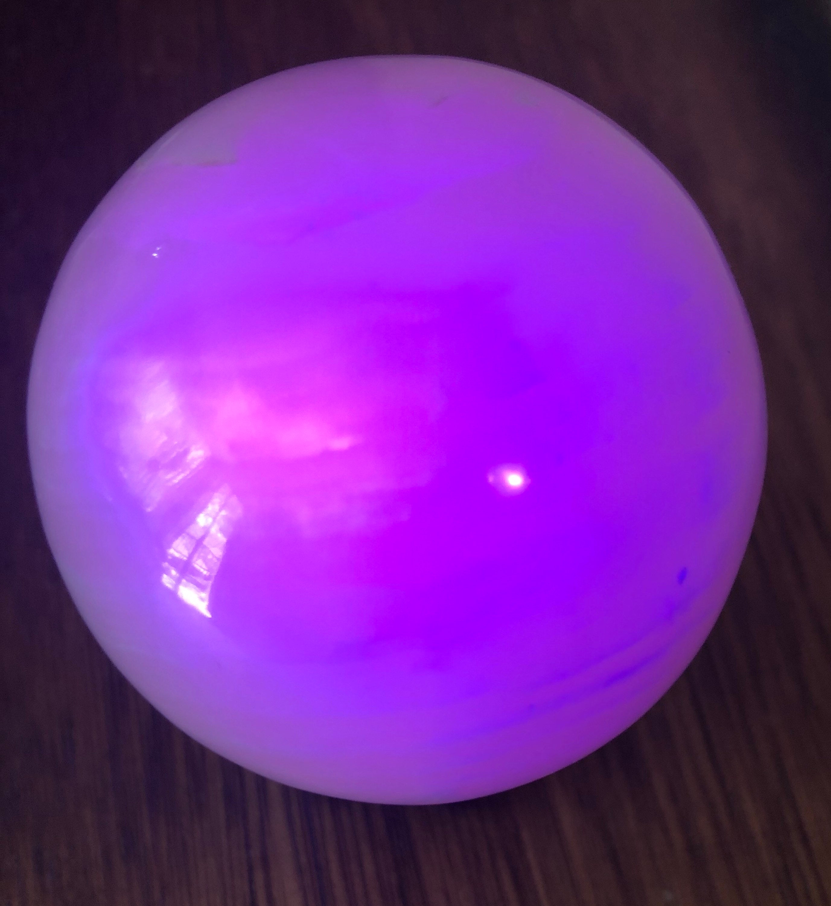 UV Reactive glowing Banded Pink Calcite Mangano Sphere - Etsy