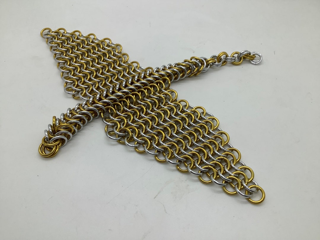 Gold/silver Chainmail Dragon - Etsy