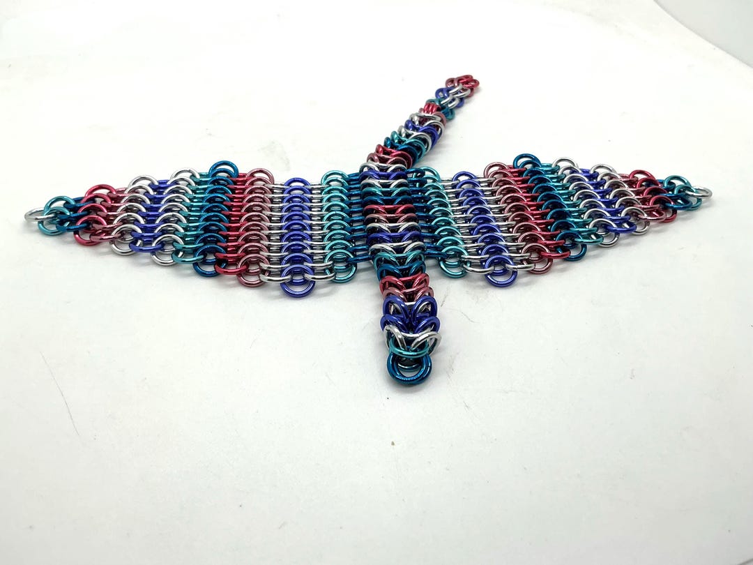 Chainmail Dragon Bigender Flag - Etsy