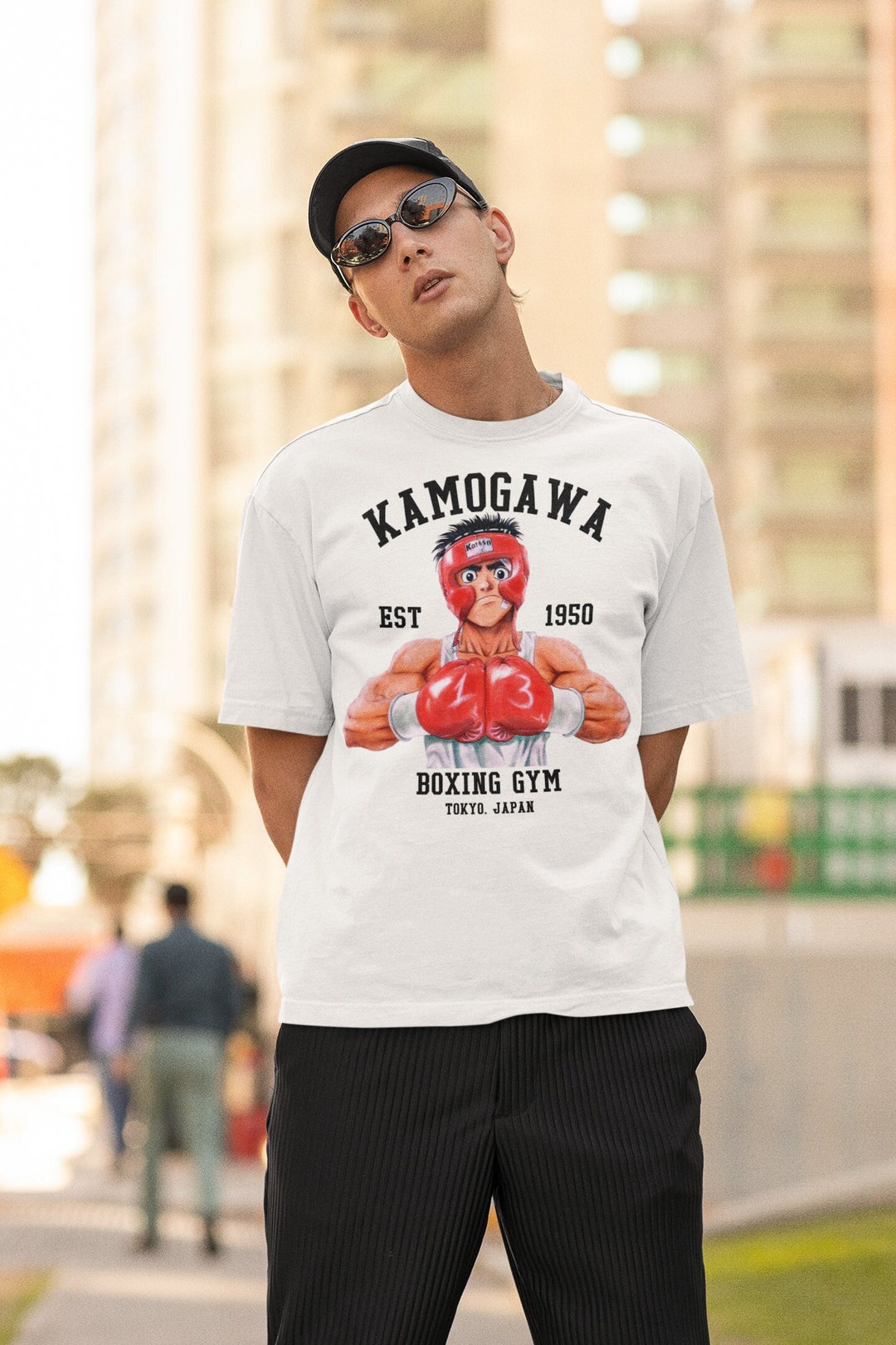 Vintage Boxing Anime Shirt: Retro Manga T-shirt, Sport 90s Anime Lovers ...